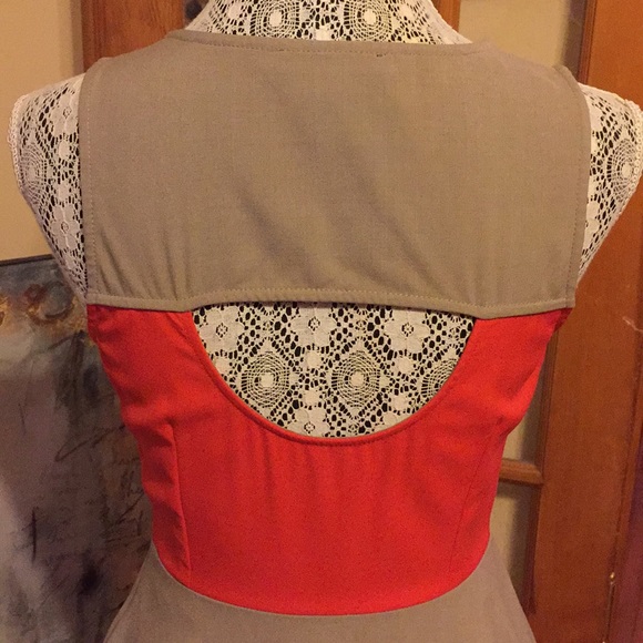 C. Luce | Dresses | C Luce Coral Light Brown Dress | Poshmark